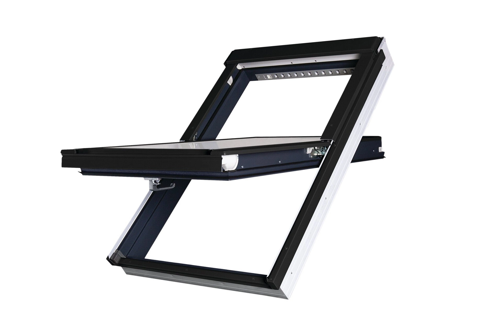 Okno dachowe Fakro PTP-V/AC U4 RAL 7016 66x98 3-szybowe PVC 66x98 - Portalokienny.pl