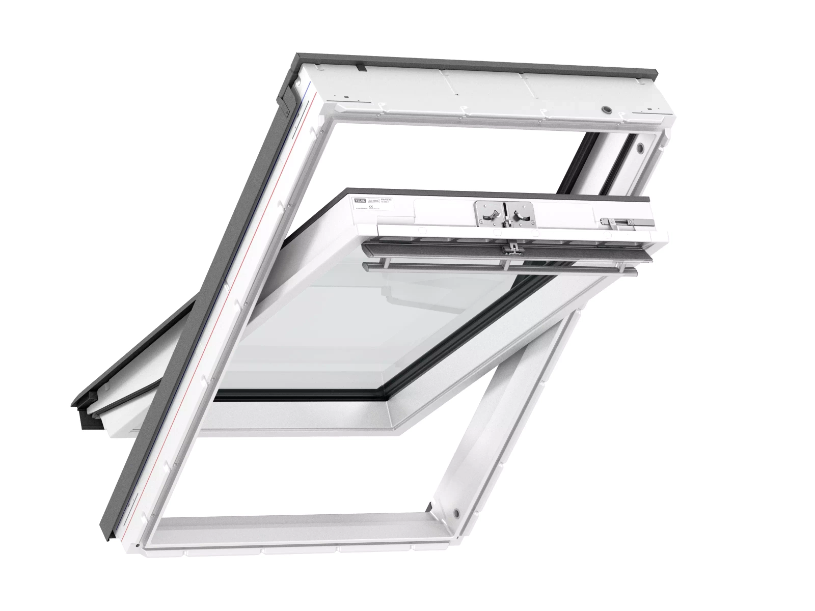 Okno dachowe Velux GLU SK08 0064 RAL 7043 114x140 3-szybowe drewniano ...