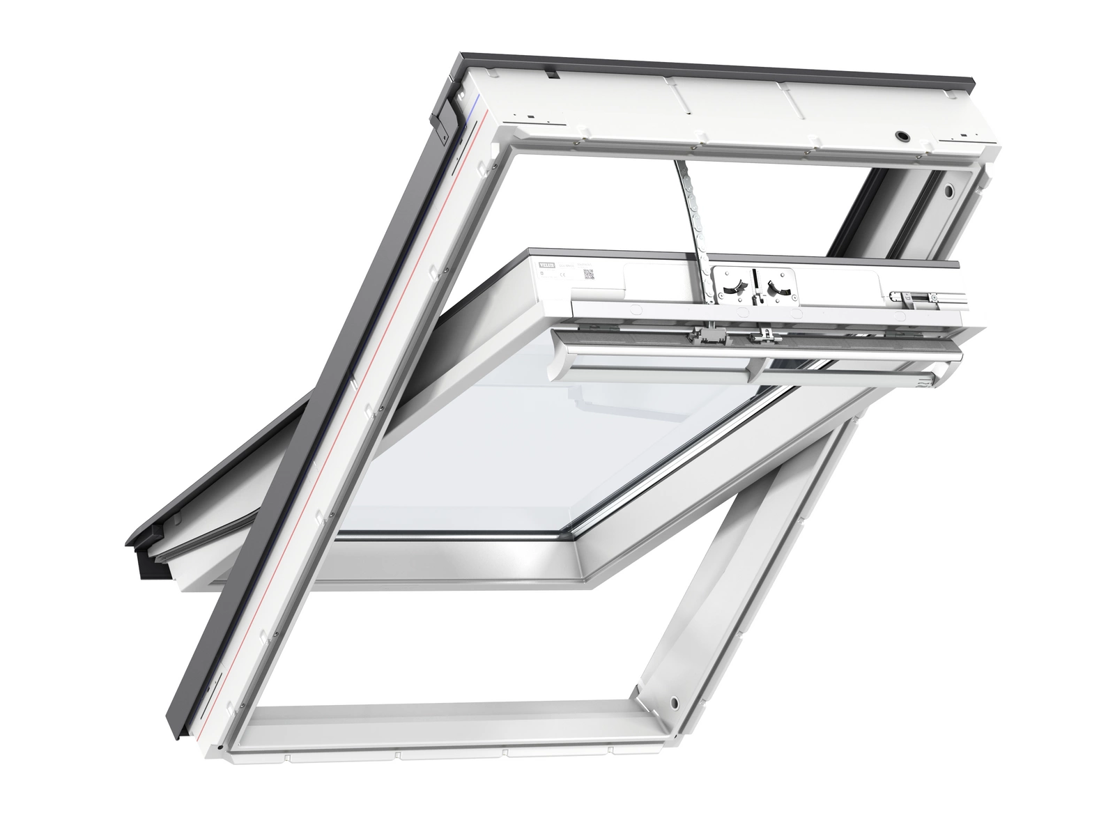 Okno dachowe Velux GGU MK10 0066 RAL 7043 21 78x160 3-szybowe drewniano ...