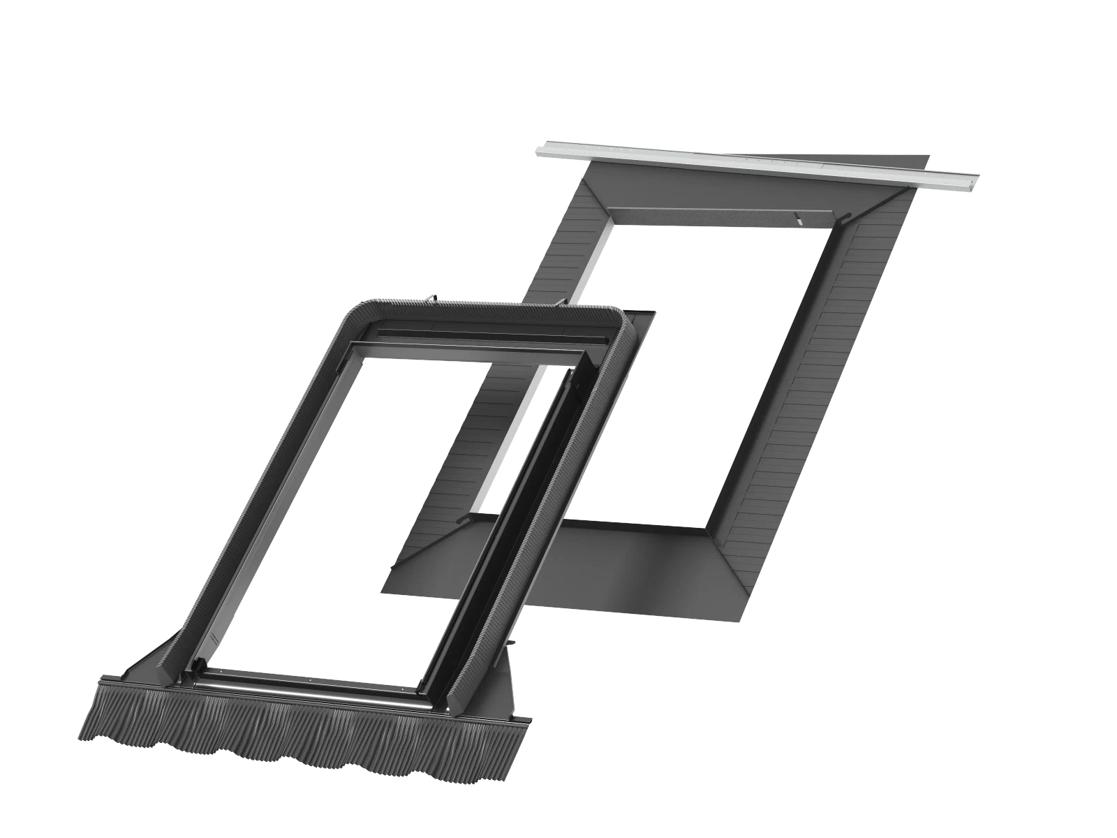 Kołnierz z BFX do okna dachowego Velux EDW CK04 1000 RAL 7043 55x98 do ...