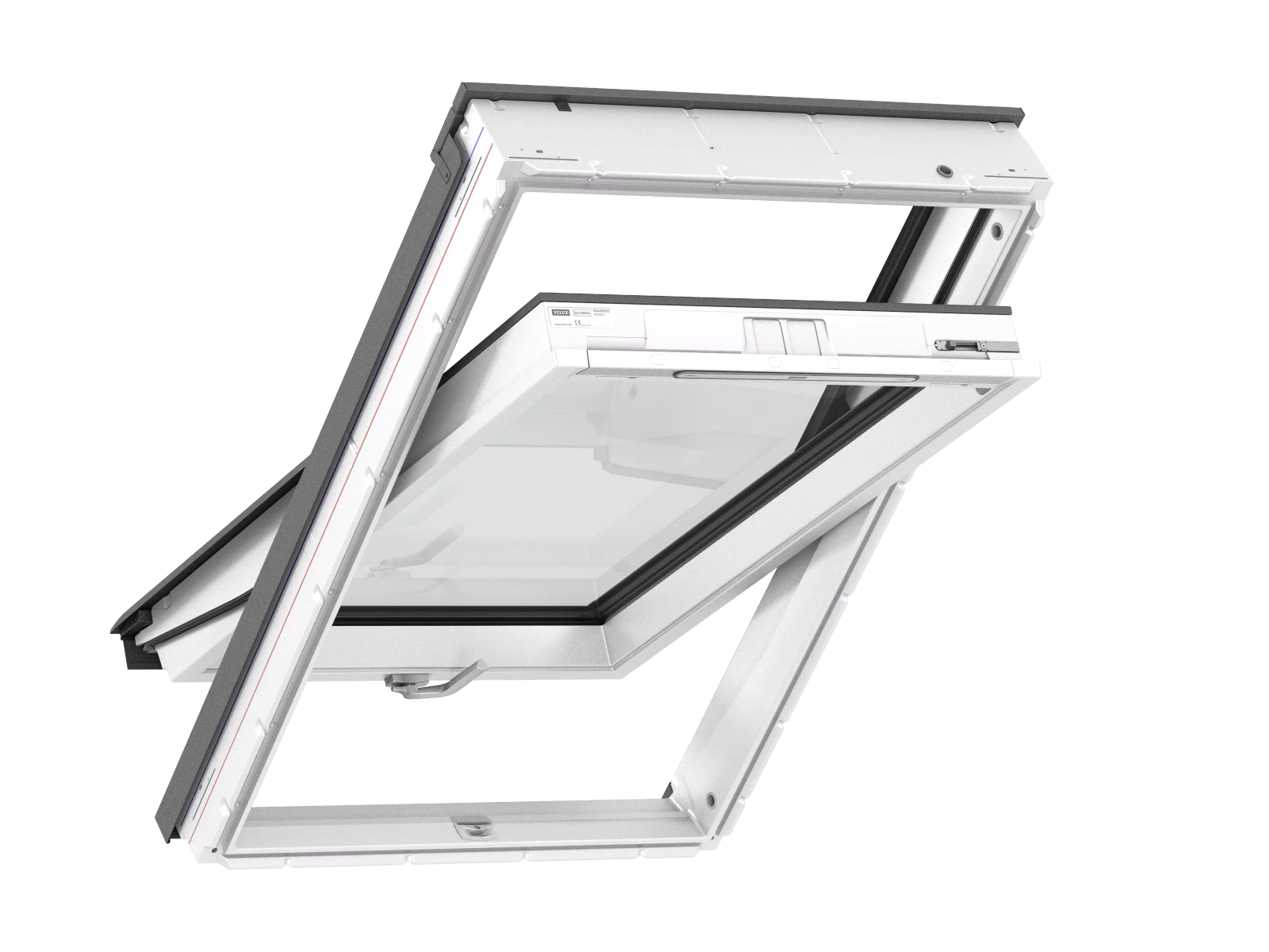 Okno dachowe Velux GLU MK04 0064 RAL 7043 B RAL 7043 78x98 3-szybowe ...